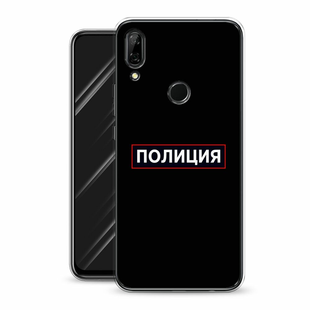 Чехол на Huawei P Smart Z/Honor 9X / Хуавей P Smart Z /Хонор 9Х с принтом Police logo — фото 1