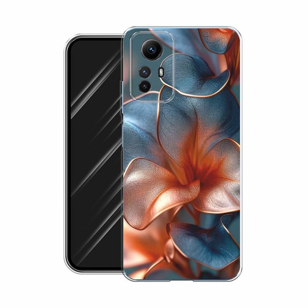 Чехол на Xiaomi Redmi Note 12S / Сяоми Редми Ноут 12S с принтом "Жемчужные цветы" — фото 1