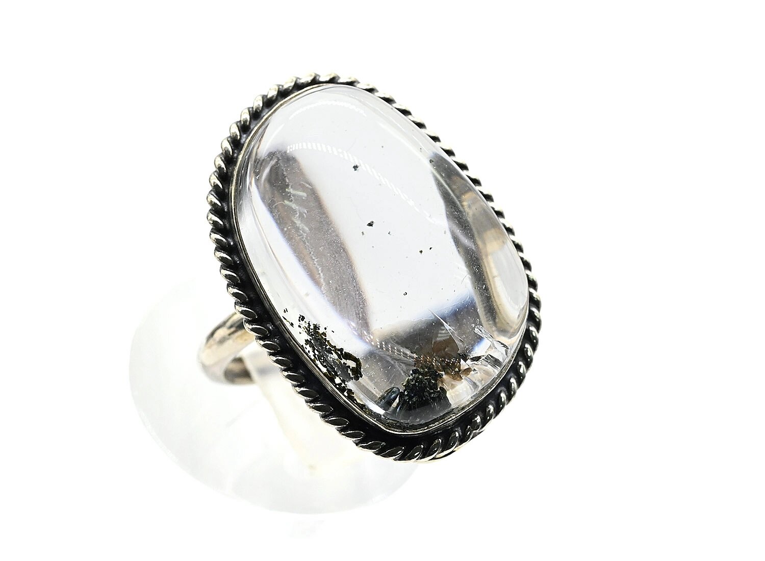 Кольцо, горный хрусталь