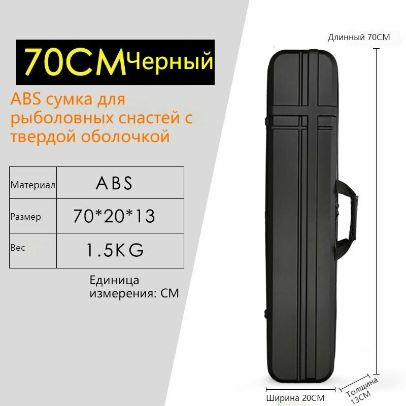 Портативная сумка для удочек из АБС-пластика, 70 см, 80 см, 100 см, 125 см, 130 см, вспомогательная сумка для рыбалки, жесткий чехол для удочки.