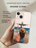 Чехол на Apple iPhone 13 mini / Айфон 13 мини с принтом "Bon Voyage", прозрачный