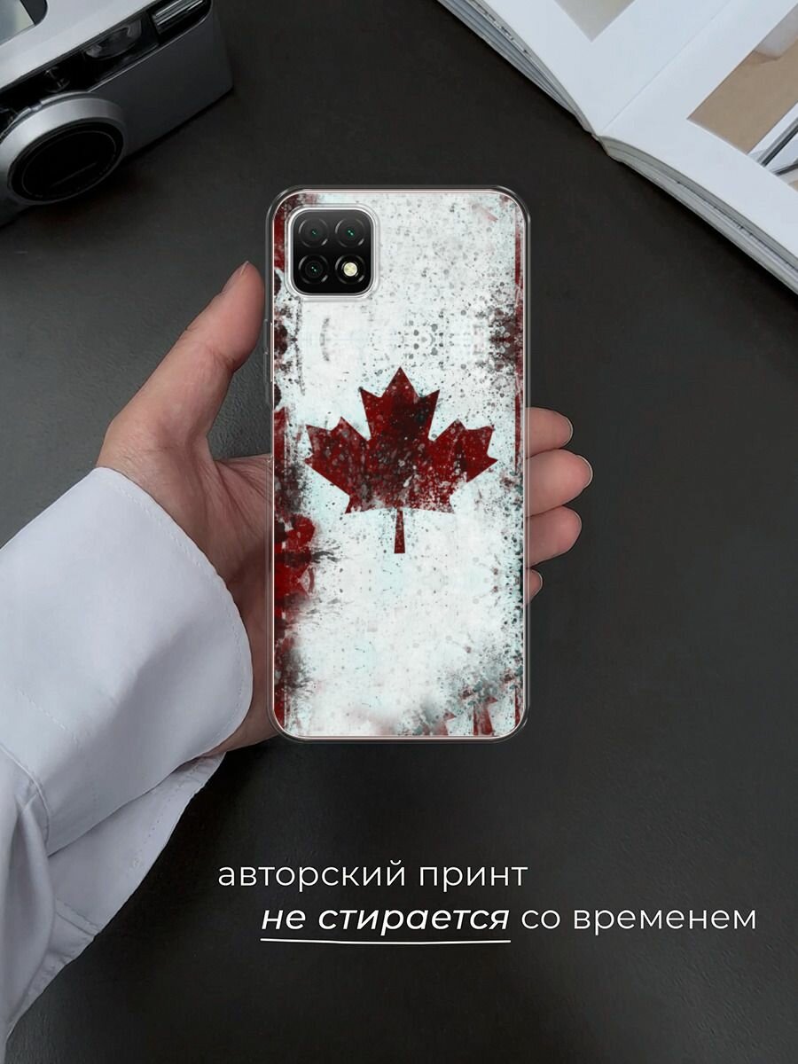 Силиконовый чехол на Wiko T3 / Вико Т3 с принтом "Канада" — фото 1