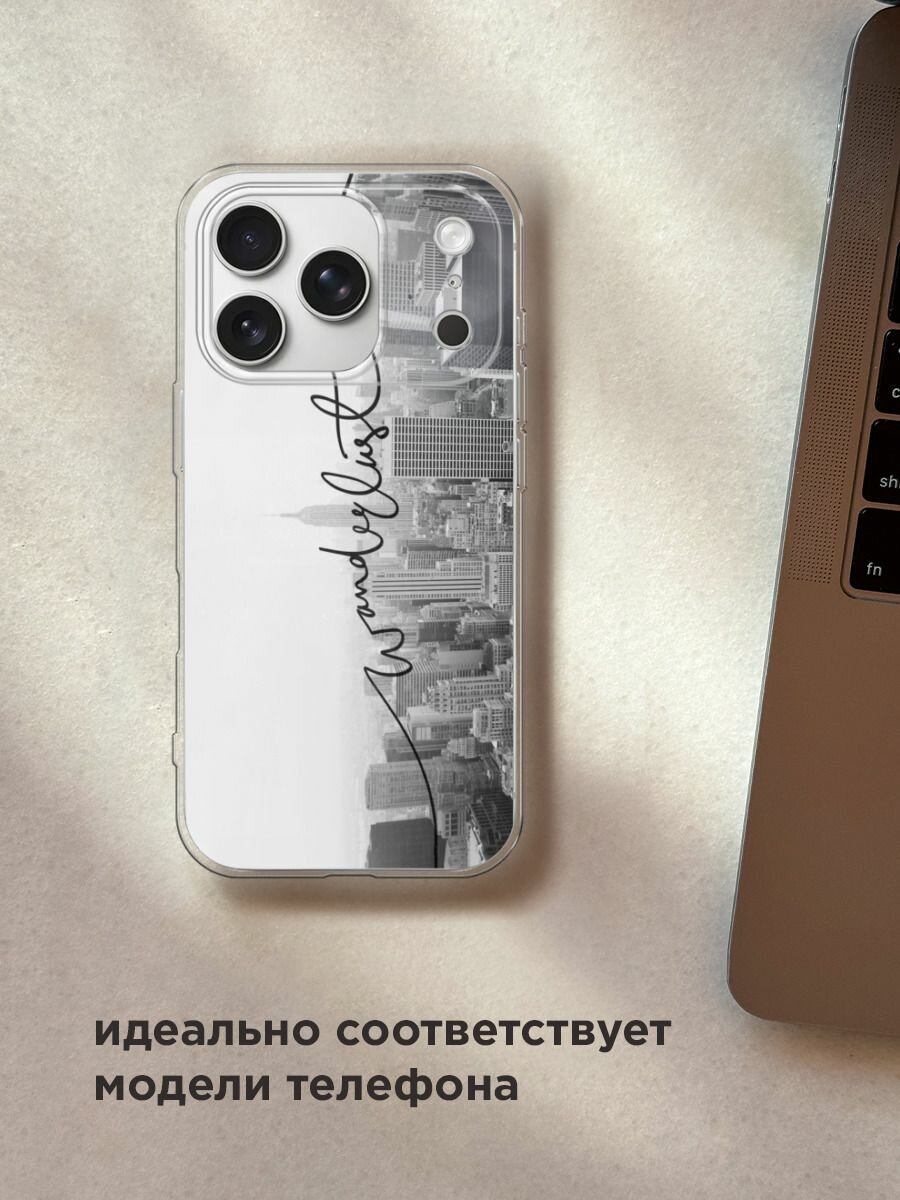 Чехол на Apple iPhone 17 Pro / Айфон 17 Про с принтом "Черно город" — фото 1