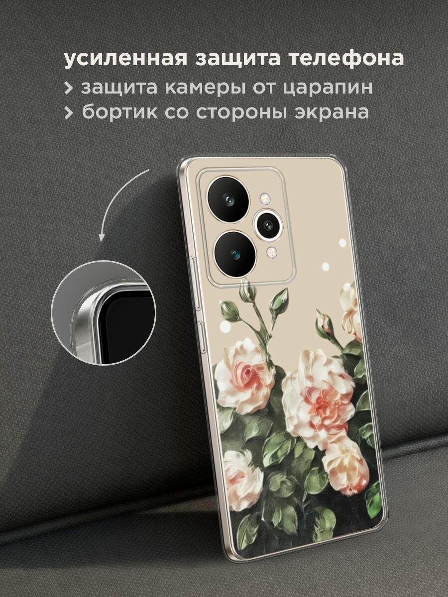 Чехол на Realme 15 / Реалми 15 с принтом "Цветочная картина 1" — фото 1