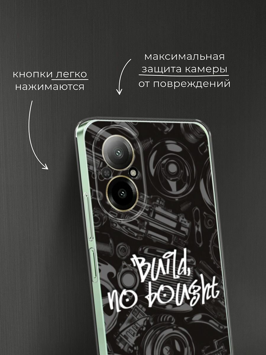 Чехол на Realme C67 4G / Реалми C67 4G с принтом "Build no bought" — фото 1