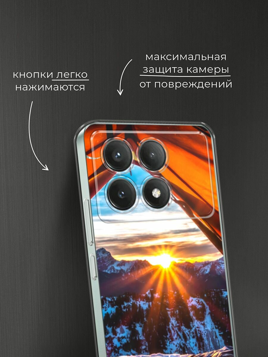 Чехол на Xiaomi Poco X6 PRO 5G / Поко X6 Про 5G с принтом "Горы 7" — фото 1