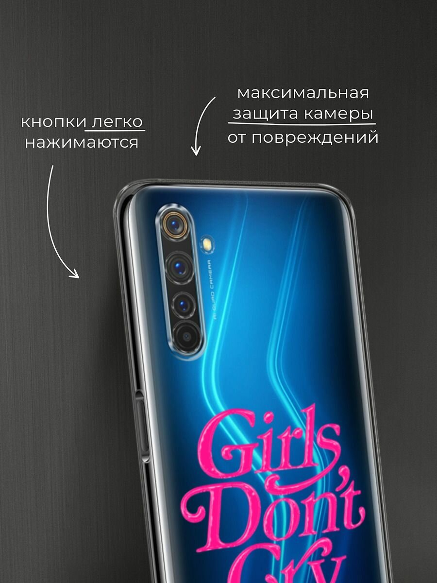 Чехол на Realme 6 Pro / Реалми 6 Про с принтом "Девочка не плачь" — фото 1