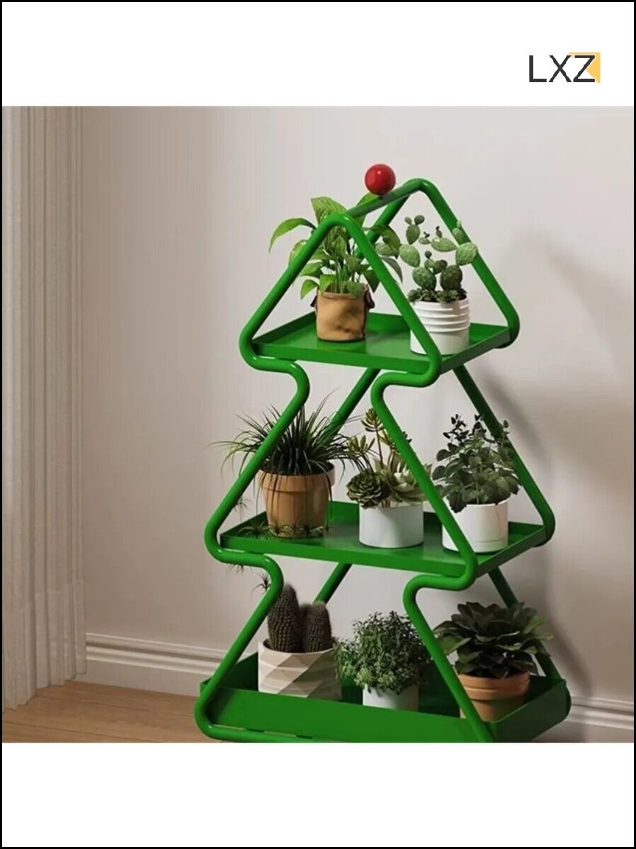 Стеллаж "ёлка", металлический, с антикоррозийным покрытием, 4 колеса с тормозами