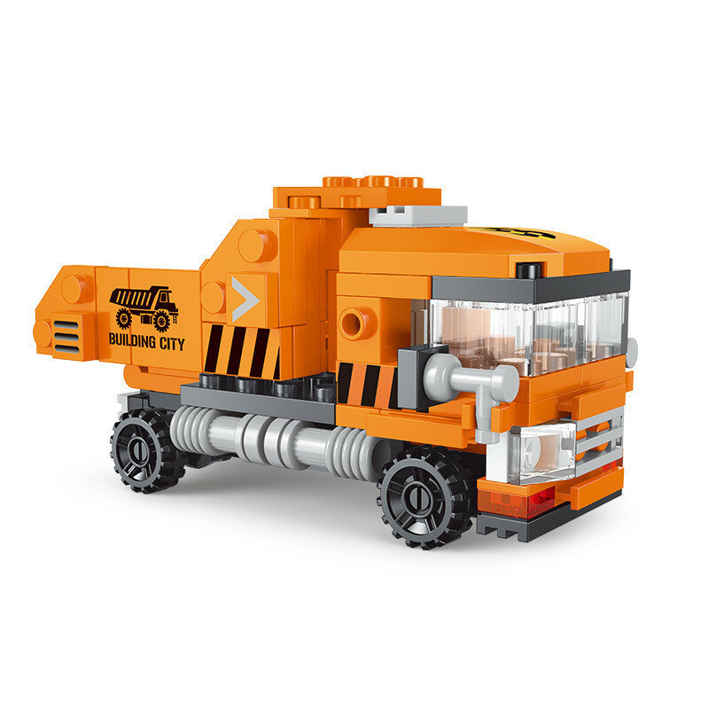 Kids dump truck construction building blocks set with plastic building blocks for learning