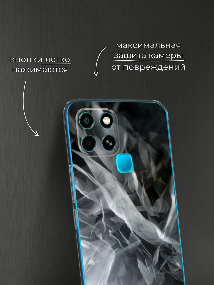 Чехол на Infinix Smart 6 / Инфиникс Смарт 6 с принтом "Абстракция 9" — фото 1
