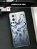 Чехол на OnePlus 9 Pro / ВанПлас 9 Про с принтом "Синие очертания банта 2"