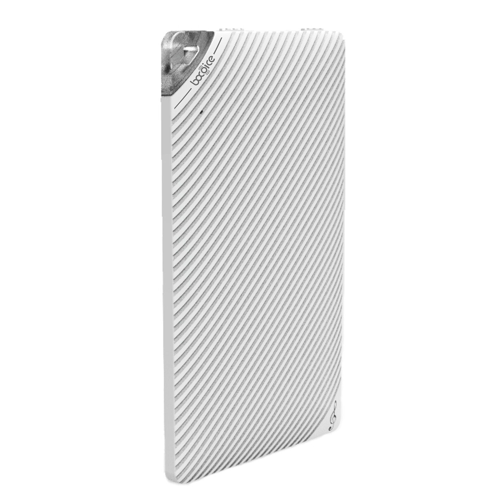 Bocoice Беспроводной колонки с костимированной передачей звука BT 5.0 Мини портативные громкоговорители ABS Черный белый 3W 400mAh Li-ion батарея USB Type-C FM радио встроенный микрофон 1 шт. с люверсом 3 присосками 3 стикерами кабелем для зарядки и