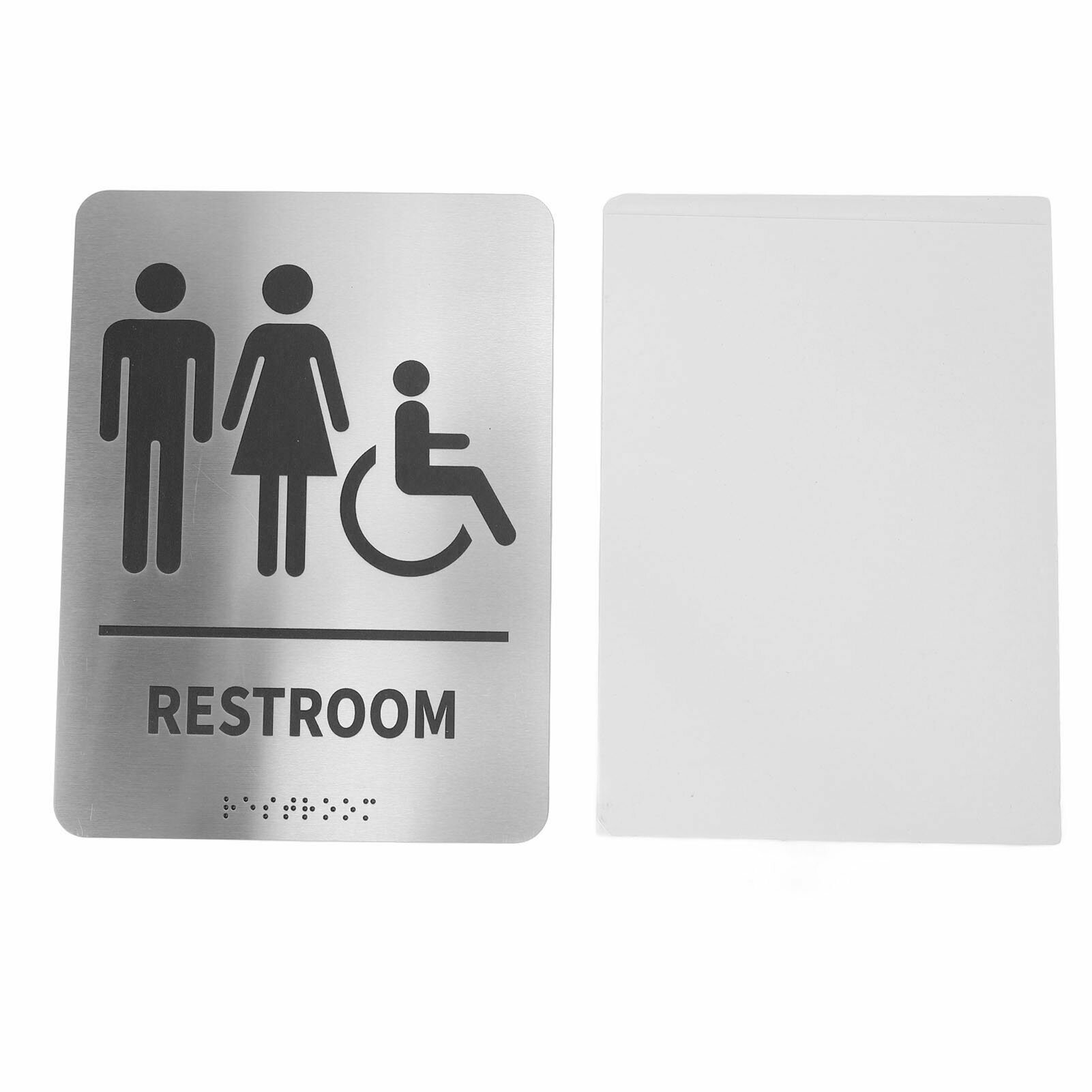 Braille Знак ванной комнаты для гандикапа