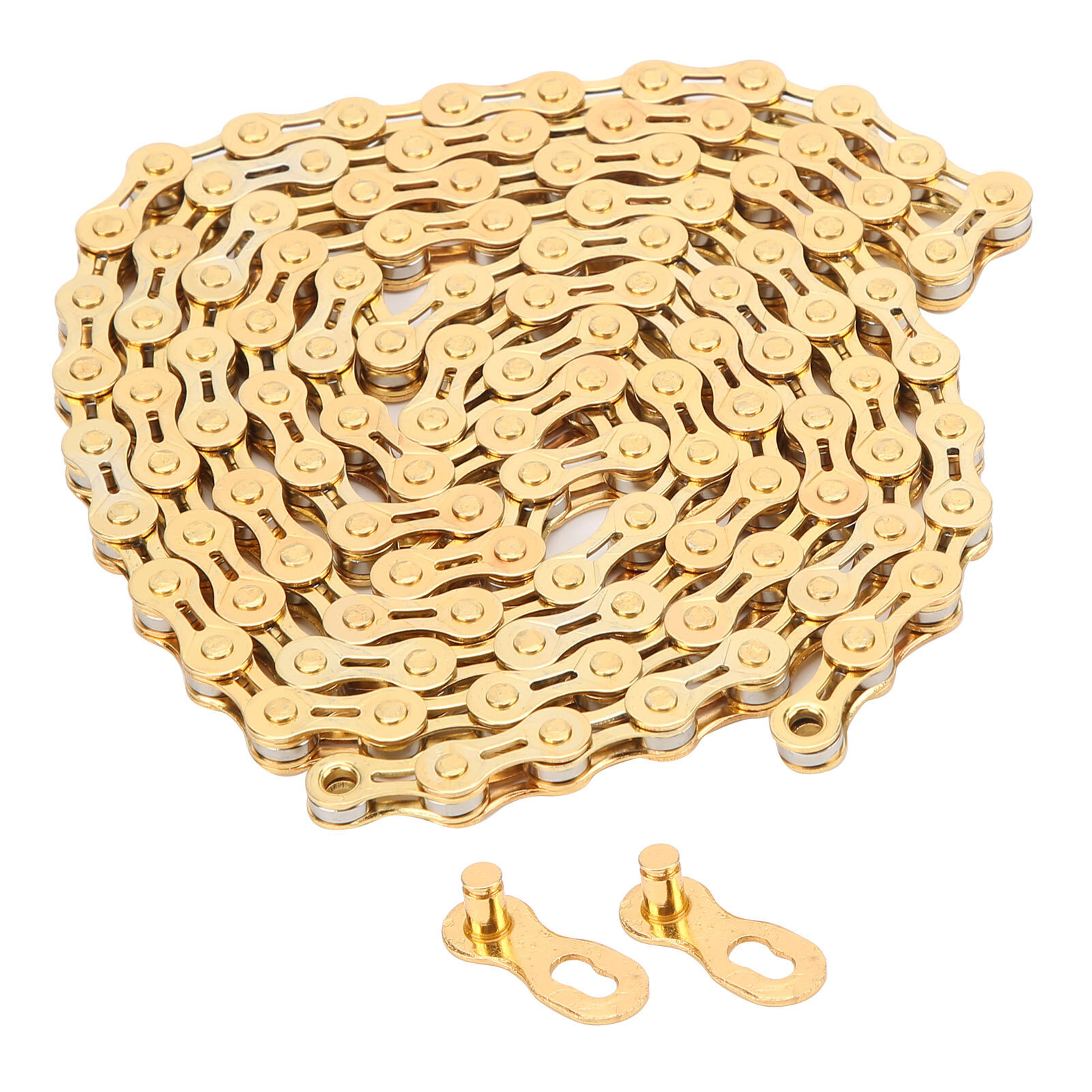 VG Sports 8 Speed High Strength Steel Mountain Bike Lightweight 116 Links SemiHollow Chain