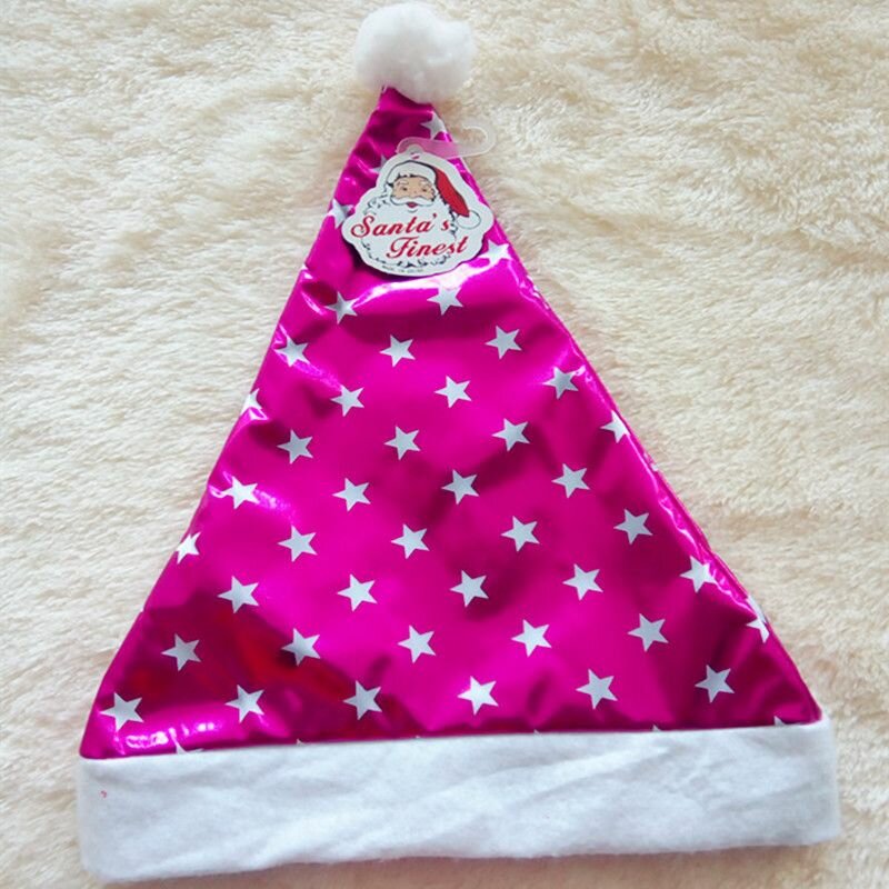 Золотая тканевая рождественская шляпа, обработка рождественских украшений, принадлежности для выпускного вечера, декорации сцены