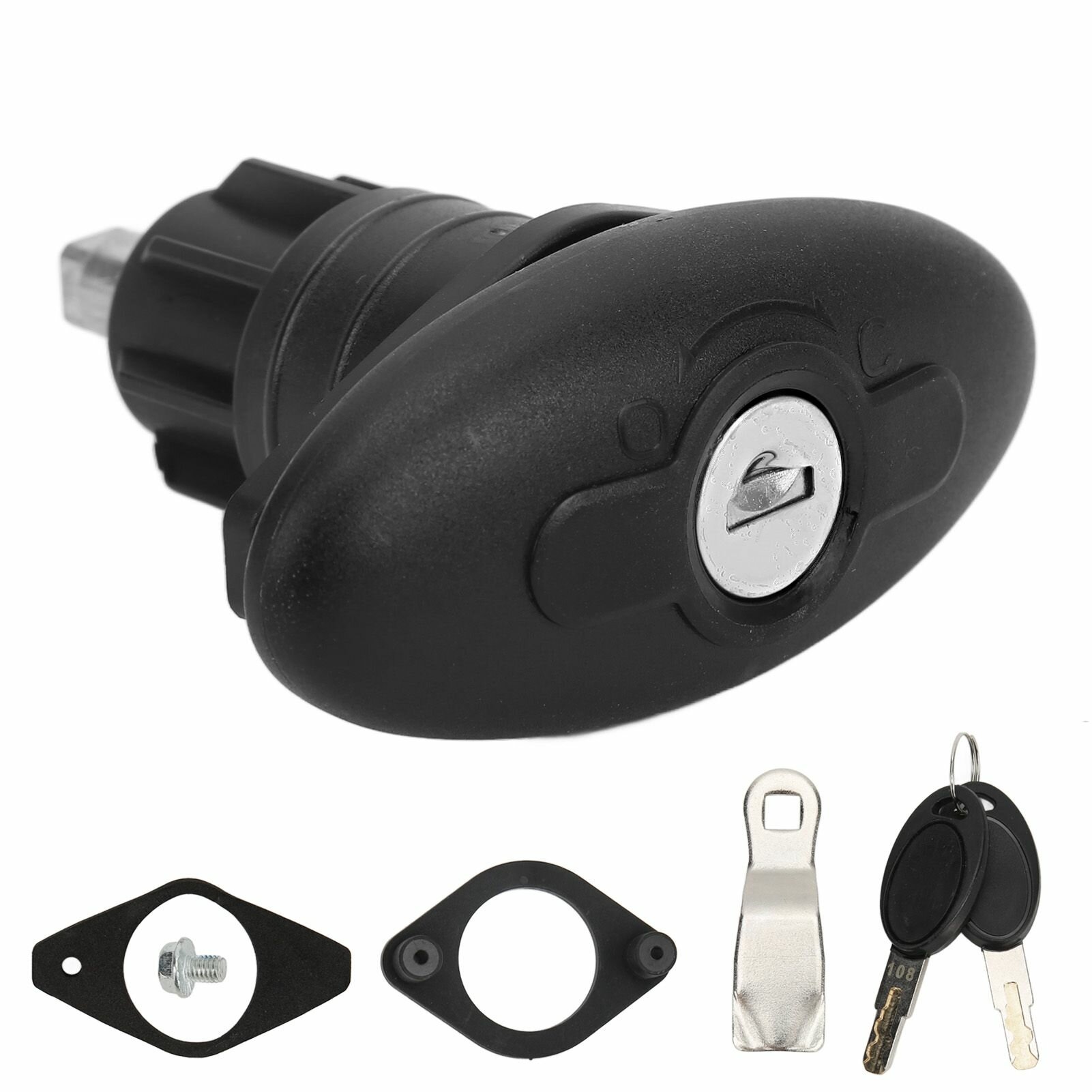 Компрессионный замок двери кабины автофургона, поворотный 30 мм, нейлон из цинкового сплава для каравана, яхты, кемпера