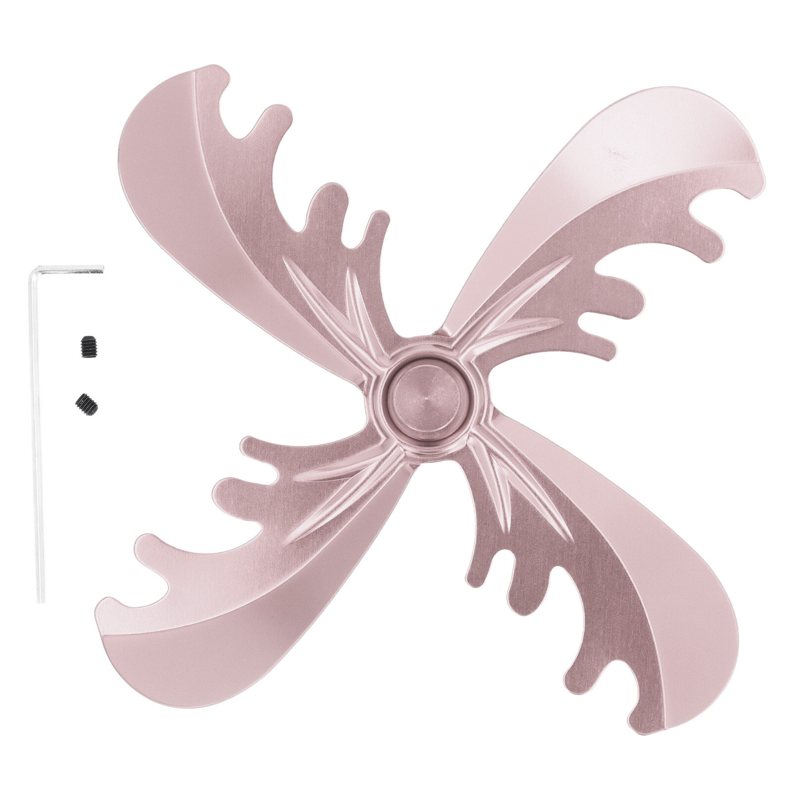 Печь вентилятор лезвие 180 мм 4 лезвия тепловая алюминиевая сплавная форма формы камина вентилятор аксессуар для дома бронзовый цвет