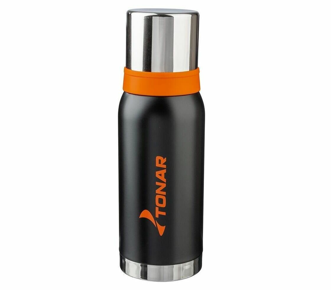 Термос TONAR (HS. TM-039C) 1000ML черный (2 крышки-кружки, чехол)