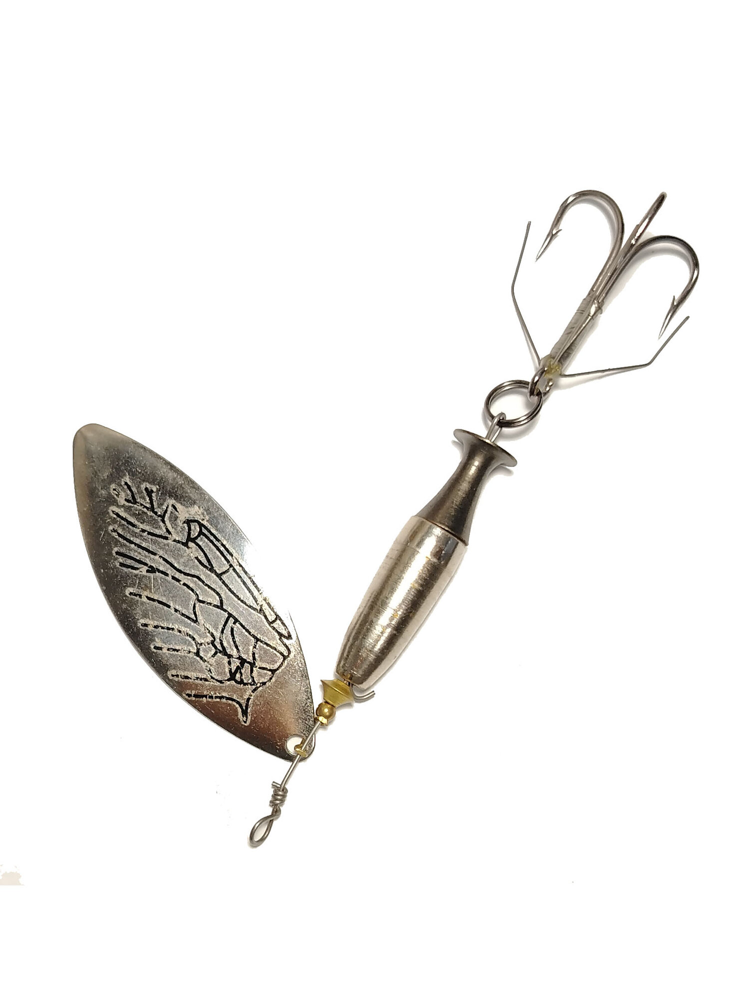 Блесна незацепляйка Playfishing Гильза 5 105мм 22гр цвет 02