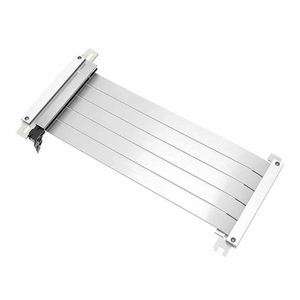 Удлинитель с двойным обратным кабелем для видеокарты PCIE4.0x16 50 см-белый
