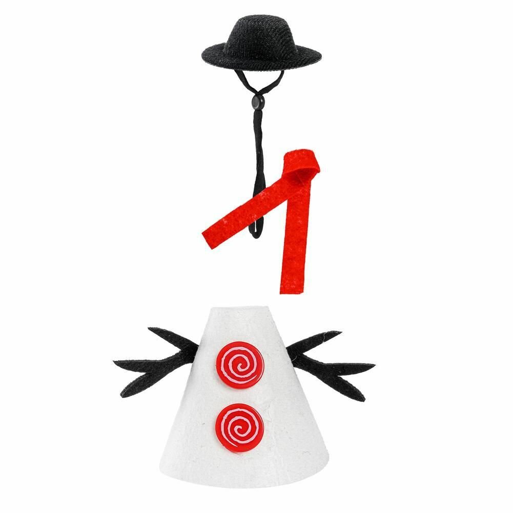 Рождественский костюм гуся на крыльце