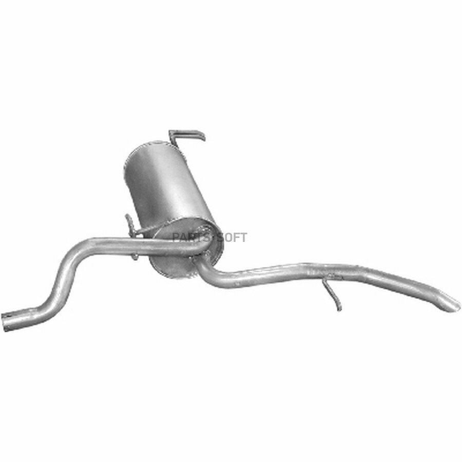 Глушитель задн. часть FIAT SIENA 1,4i/1,6i 96- (П от официального дистрибьютора, EDEX, артикул 07169