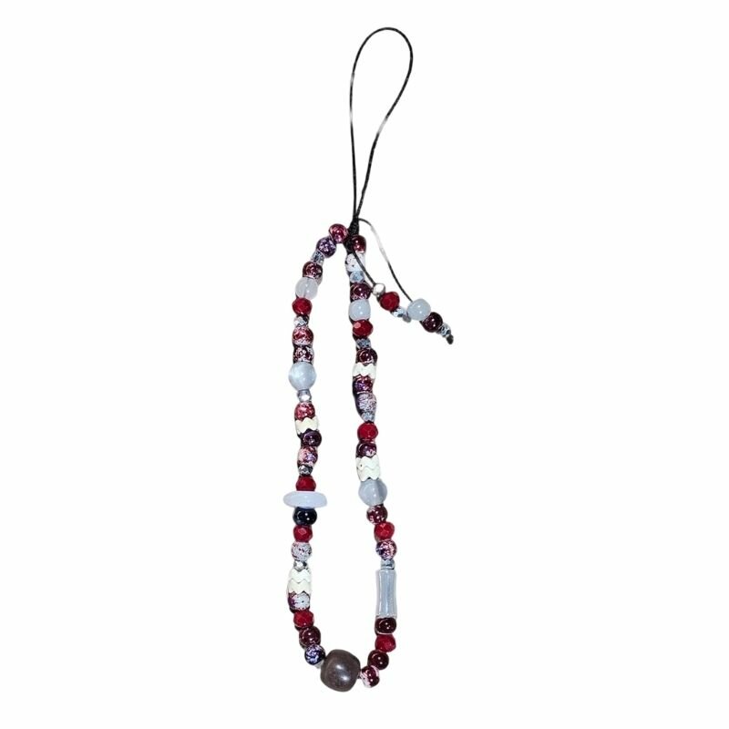 Цепочка для мобильного телефона в виде бамбуковой бабочки национальном стиле-красная