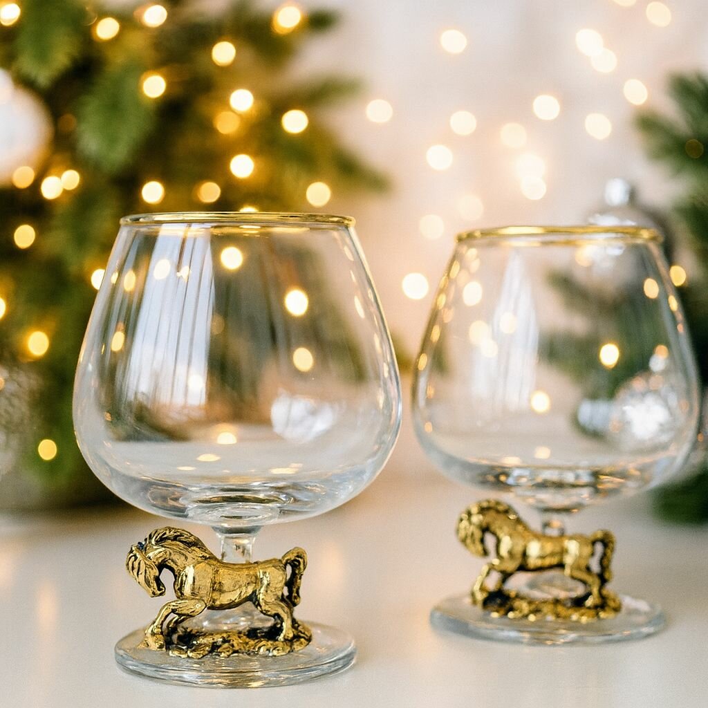 Набор бокалов для коньяка Статная лошадь (в коробке)