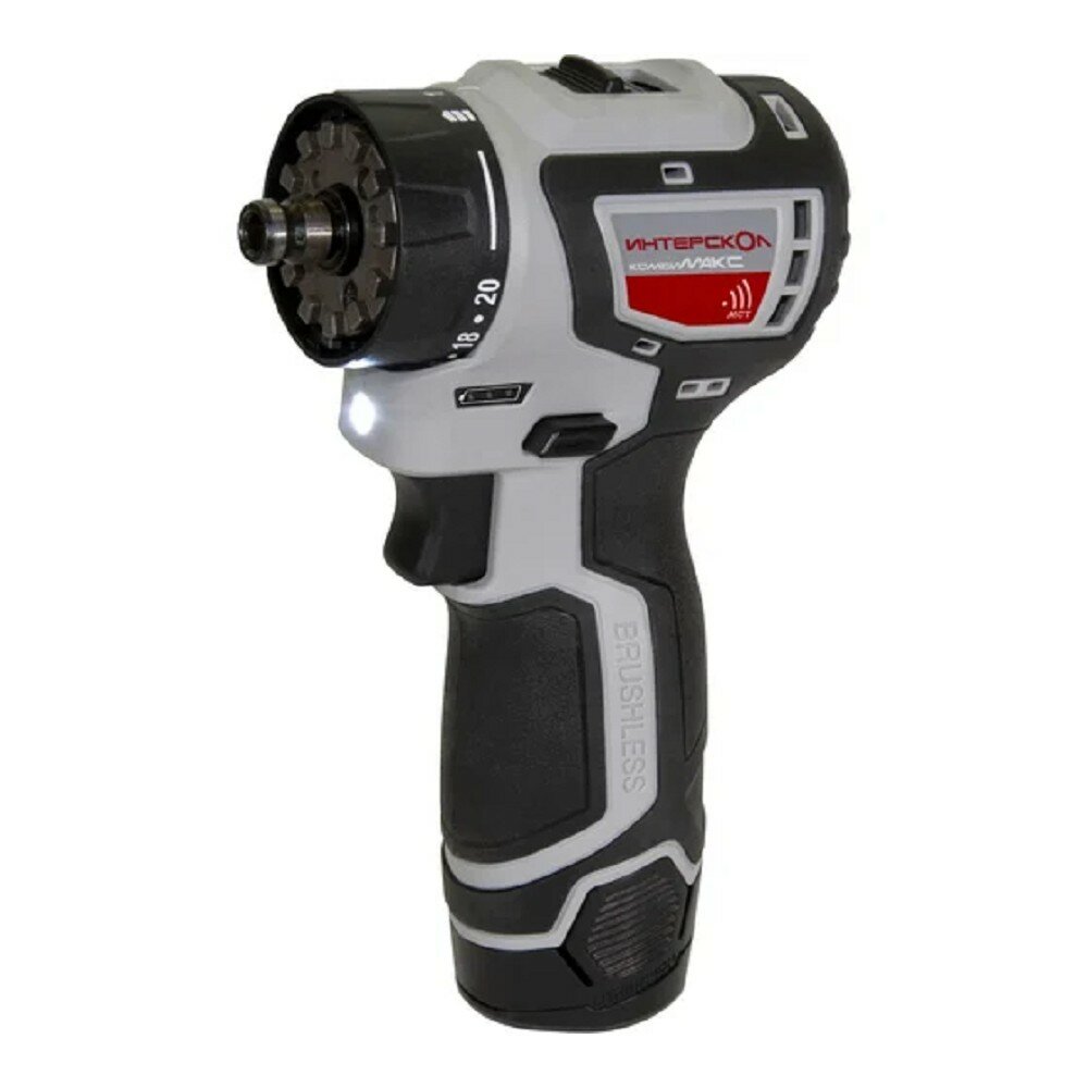 Интерскол ДА-10 12В 36 комбимакс бесщеточная аккум. дрель-шуруп 687.2.2.77