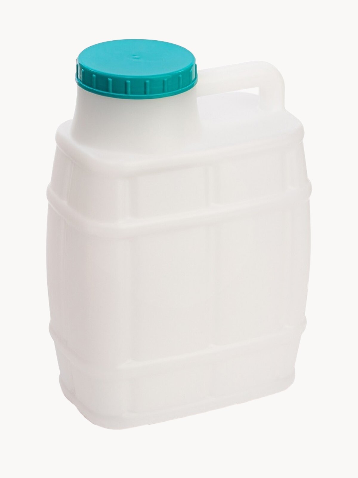 Канистра Альтернатива «Бочонок», пищевая, пластиковая, белая, 10 литров