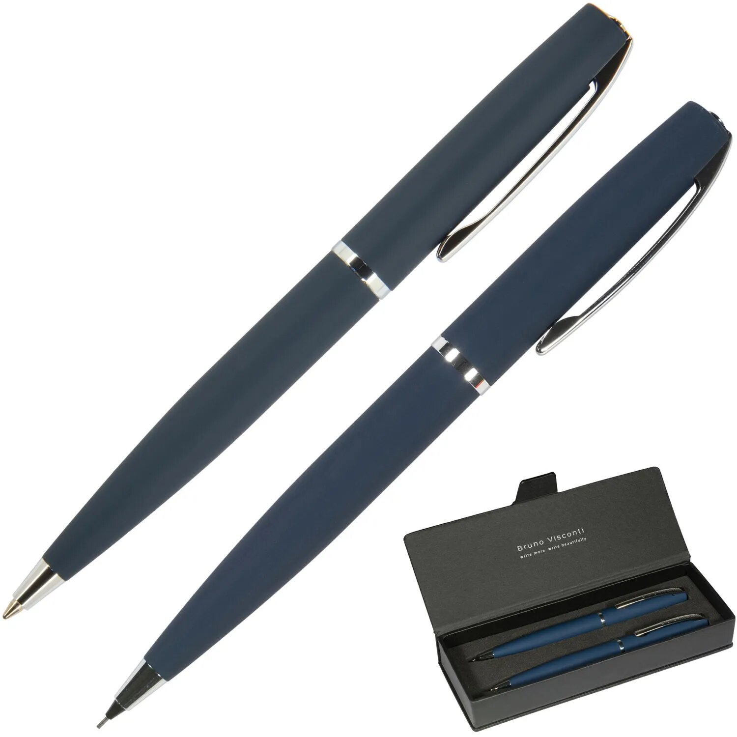 Набор SIENNA: ручка шарик 1мм син+каранд механич 0.7мм корп син 20-0222/0350