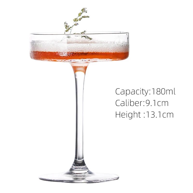 Плоский коктейльный бокал в японском стиле, классические бокалы для мартини цвета шампанского, креативная Коктейльная чашка для свадебной вечеринки, бара, домашние инструменты