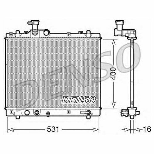 Основной радиатор (двигателя) Denso DRM47035 для Suzuki Swift IV