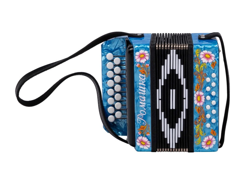 S20XL-C-LB Гармонь "Ромашка" 15х12-I, голубая, Шуйская гармонь