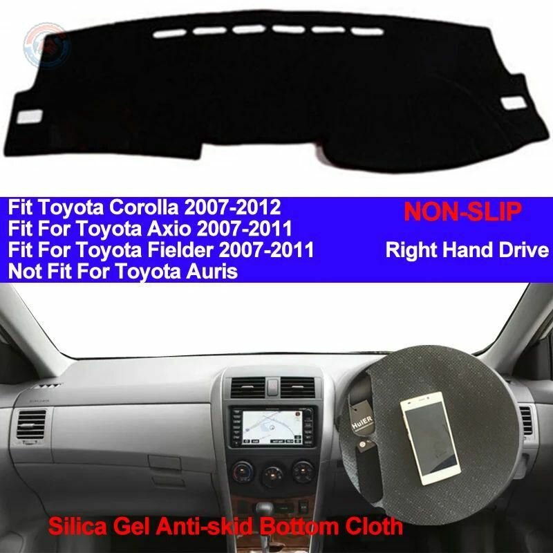 Автомобильная защитная обложка приборной панели Toyota Corolla Axio Fielder 2007-2011, антибликовый коврик на торпеду, защита от солнца и перегрева