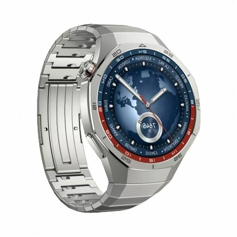 Ремешок для Huawei Watch GT5 Pro, 46мм, быстросъемный, титановый, серебристый