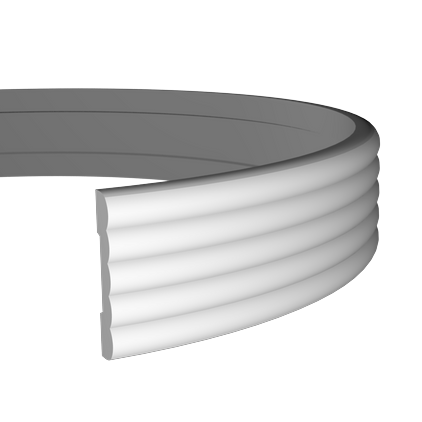 Молдинг Гибкий Европласт Лепнина 1.51.356 Д2000хШ9хВ48 мм.