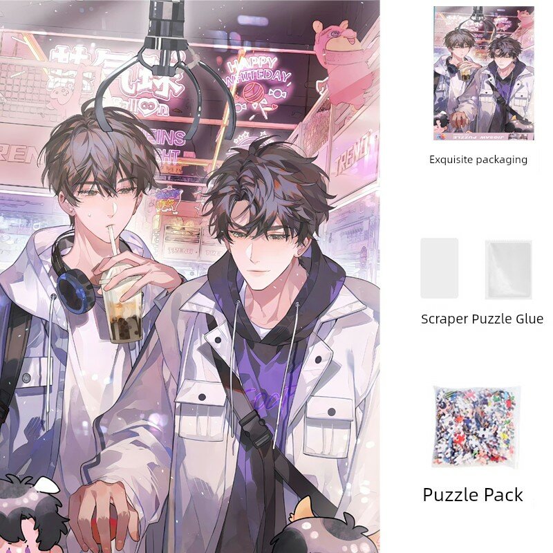 Новинка 2025: Пазл «Агент времени» (1000 элементов), версия для взрослых, высокая сложность, аниме-персонажи, тысяча