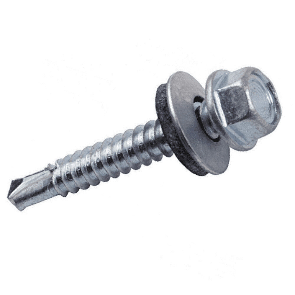 Саморезы кровельные, сталь, оцинкованные, 6,3x19 мм ( 25 штук )