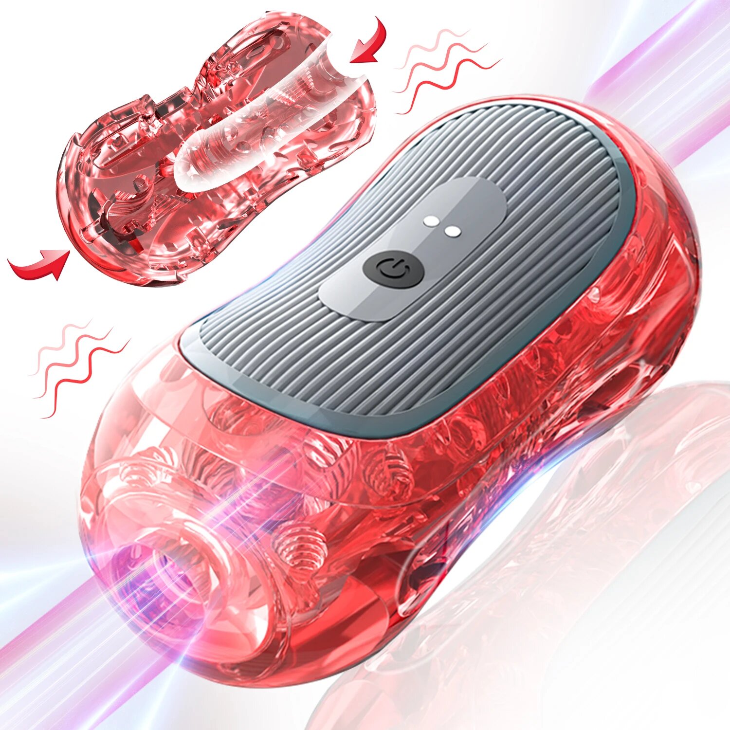 Автоматический вращающийся вибратор с двойным рукавом, мужские мастурбаторы, чашка, оральные секс-игрушки для взрослых для мужчин, машина для пениса, карманная киска