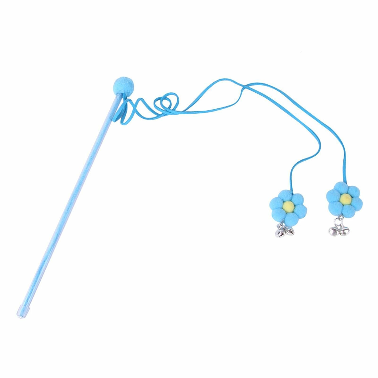 Колокольчик для волос "Забавная кошачья палочка"-синий