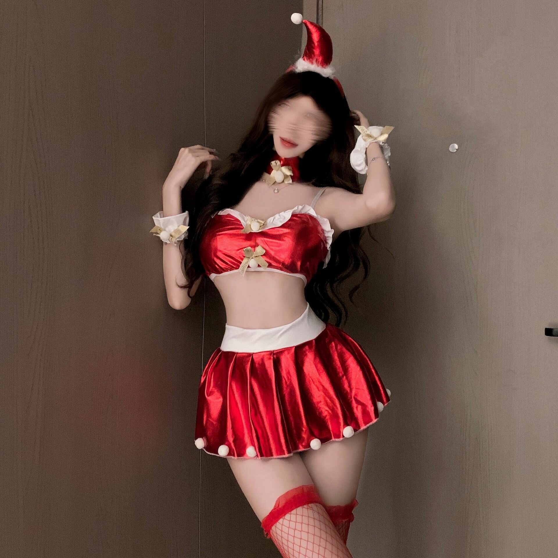 Рождественские костюмы, бархатные костюмы для косплея, косплей для праздничных вечеринок, размер S-L.