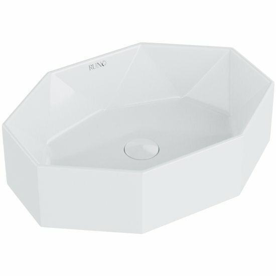 Умывальник Runo Руно мебельный Cristallo (многоугольная)