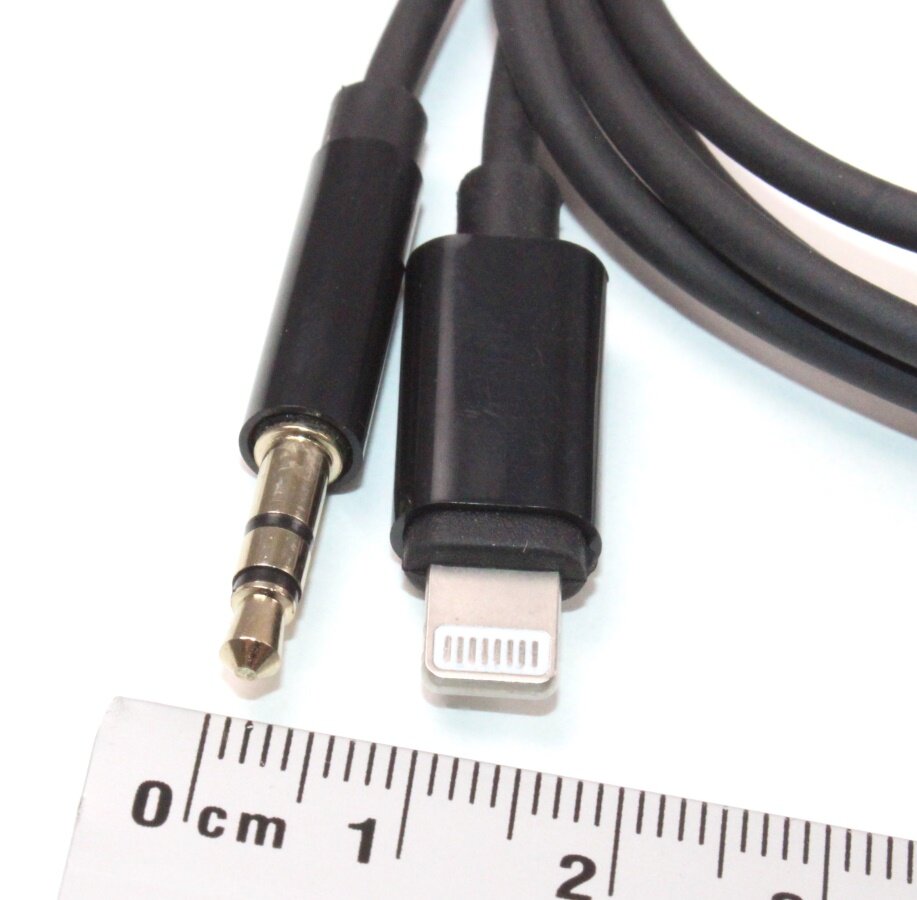 Шнур Lightning (M) - Джек 3,5 мм (M) 1,0 м More choice UK28i, черный