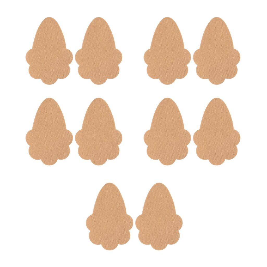 5 пар одноразовых наклеек с подтягивающим кремом-рисунок в тон коже-M