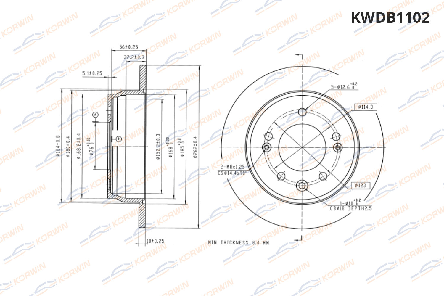 Диск тормозной задний KIA CEED (ED)