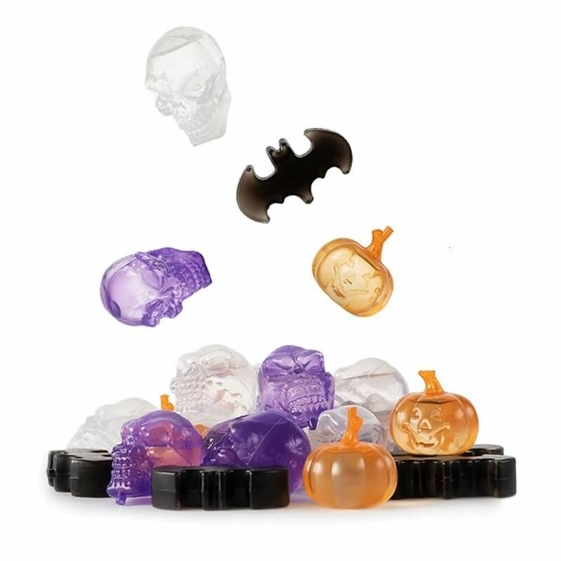Разноцветные многоразовые кубики льда, - Хэллоуин
