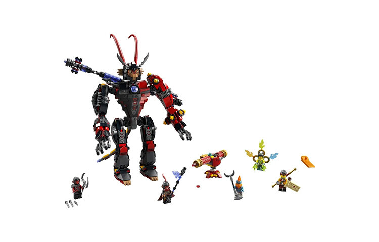 LEGO Little Monkey King Collection Qi Xiaotian Six Eared Monkey Mecha Building Blocks 601 1000pcs 80033 null