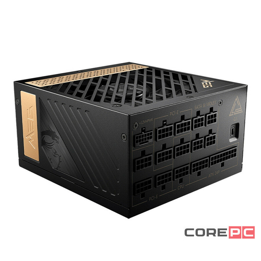 Блок питания MSI 1300W MEG Ai1300P 306-7ZP4A11-CE0 16 Pin (PCIe 5.0 Connector Cable Details)