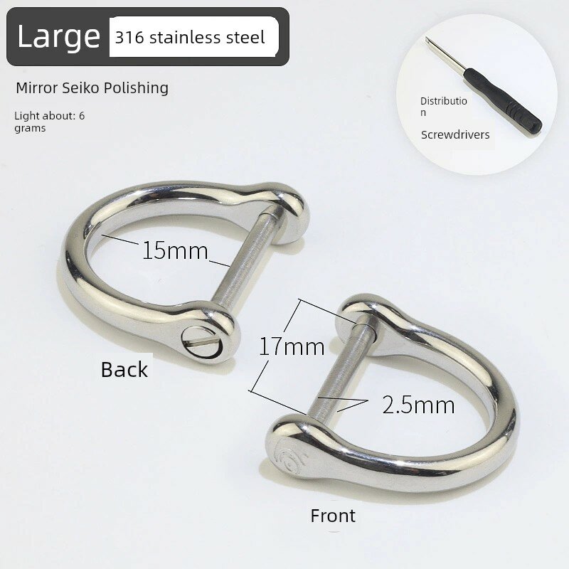 Брелок-карабин из титанового сплава и нержавеющей стали, очень большой, мини, очень маленький, для ключей, для женщин и